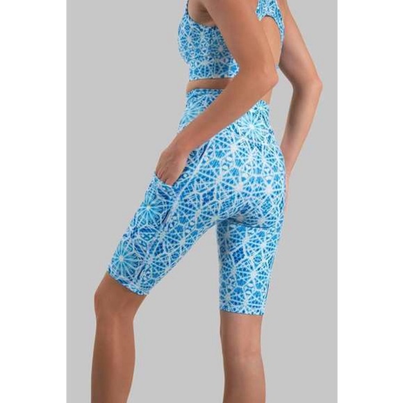 Wolven | Shorts | Aqua Aura Compression Bike Short | Poshmark